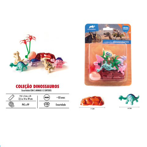 Kit 4 e 5 Miniaturas - Animais Infantil - Bichinhos Sortidos - Ebn Kids